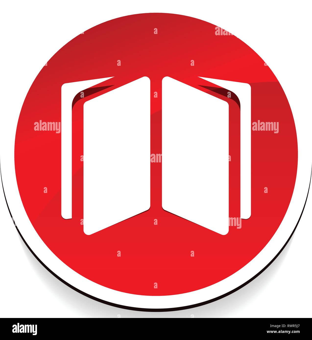 Book symbol icon for knowledge, education and such concepts Stock ...