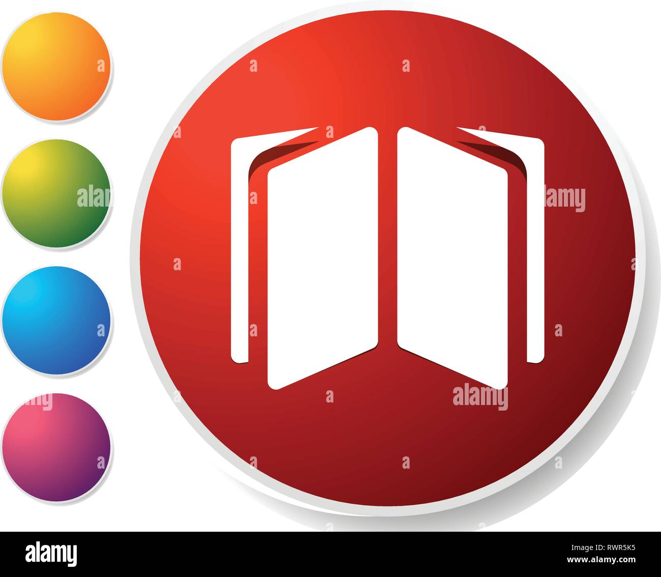 Book symbol icon for knowledge, education and such concepts Stock ...