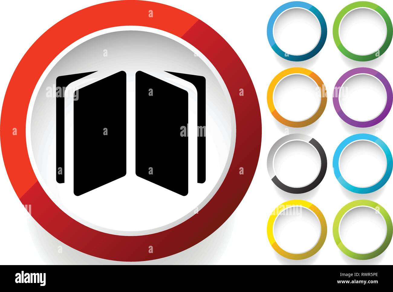 Book symbol icon for knowledge, education and such concepts Stock ...