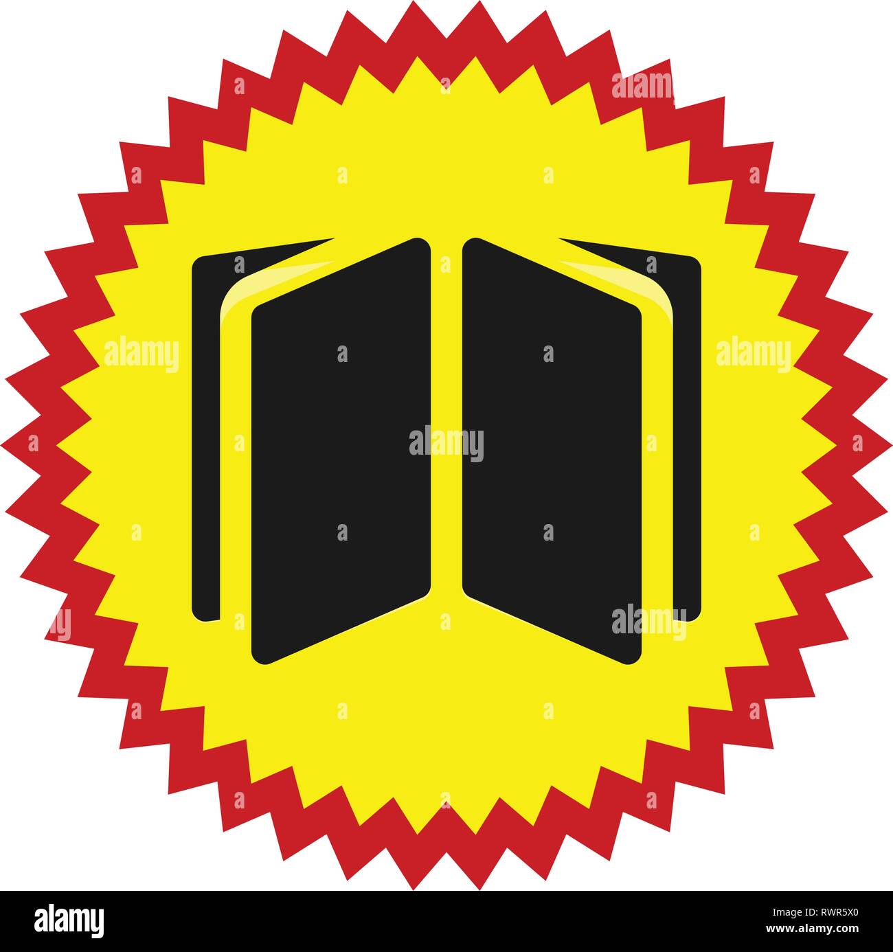 Book symbol icon for knowledge, education and such concepts Stock ...