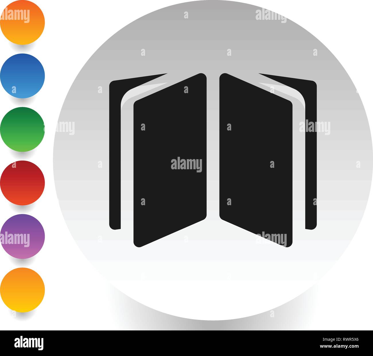 Book symbol icon for knowledge, education and such concepts Stock ...