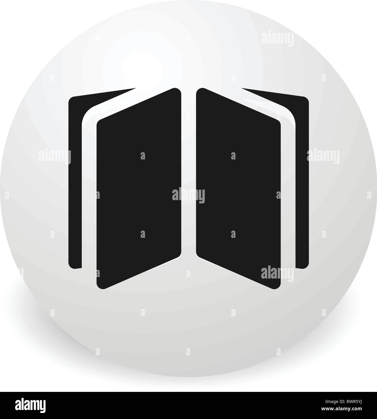 Book symbol icon for knowledge, education and such concepts Stock ...