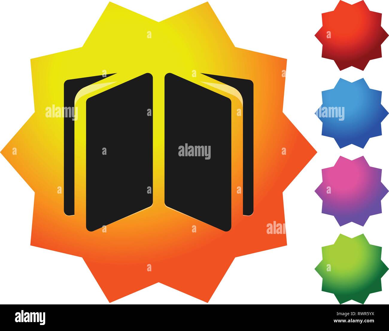 Book symbol icon for knowledge, education and such concepts Stock ...