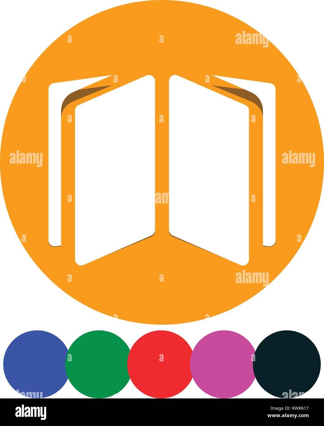 Book symbol icon for knowledge, education and such concepts Stock ...