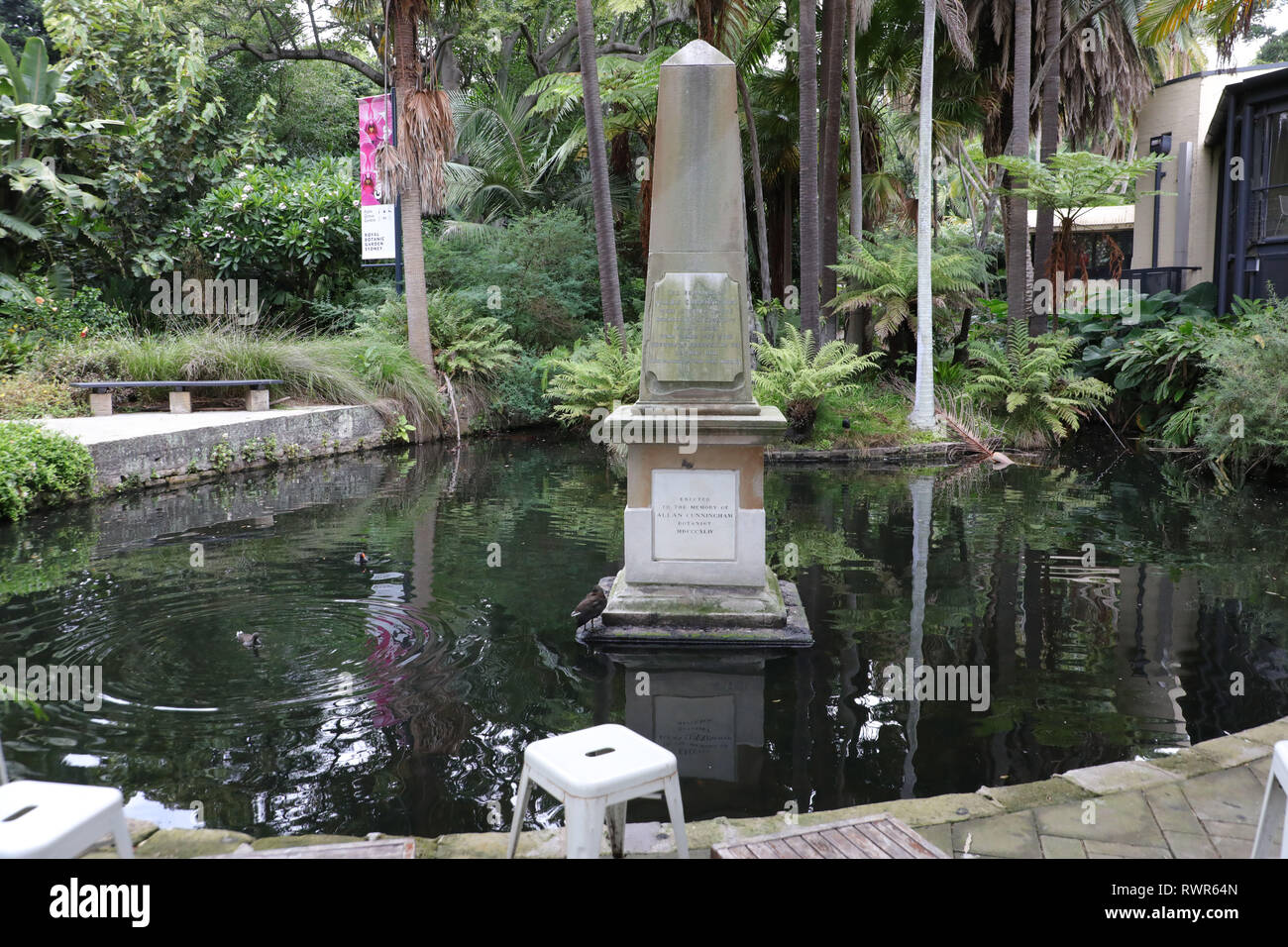 Obelisk erected to the memory of Allan Cunningham botanist in the Royal ...