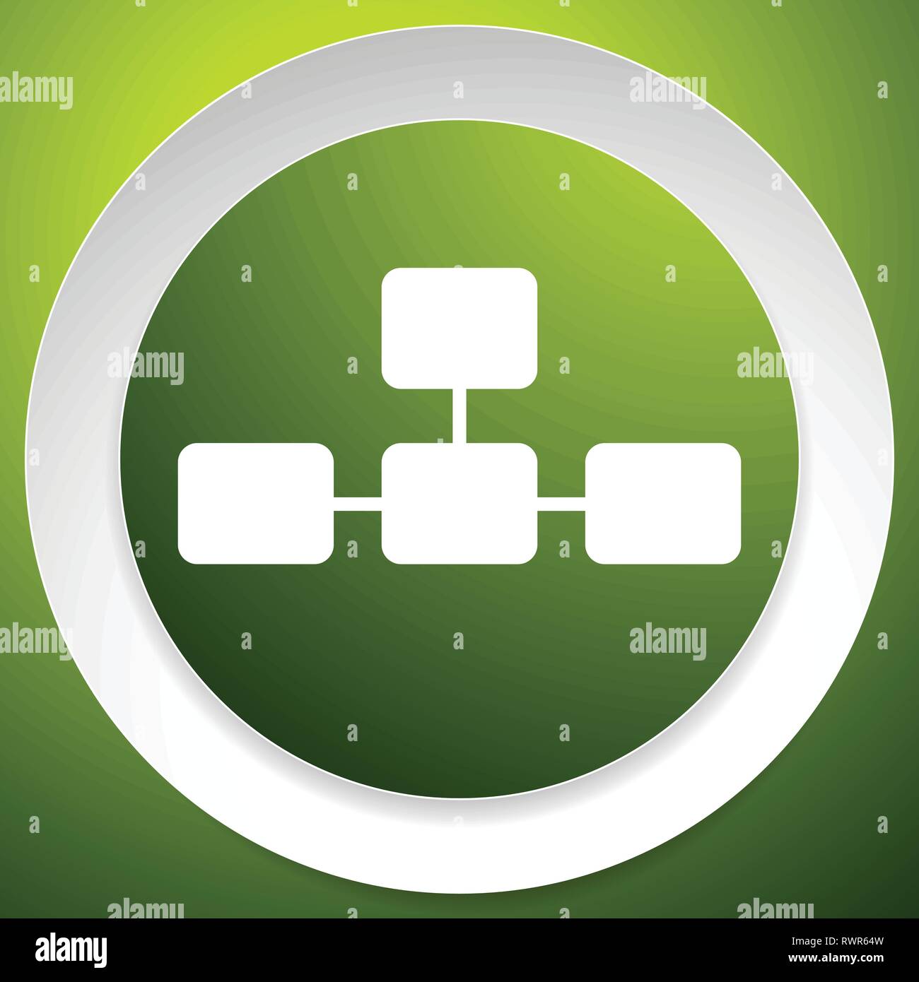 Topological, hierarchical diagram icon, Multilevel chart, graph Stock ...