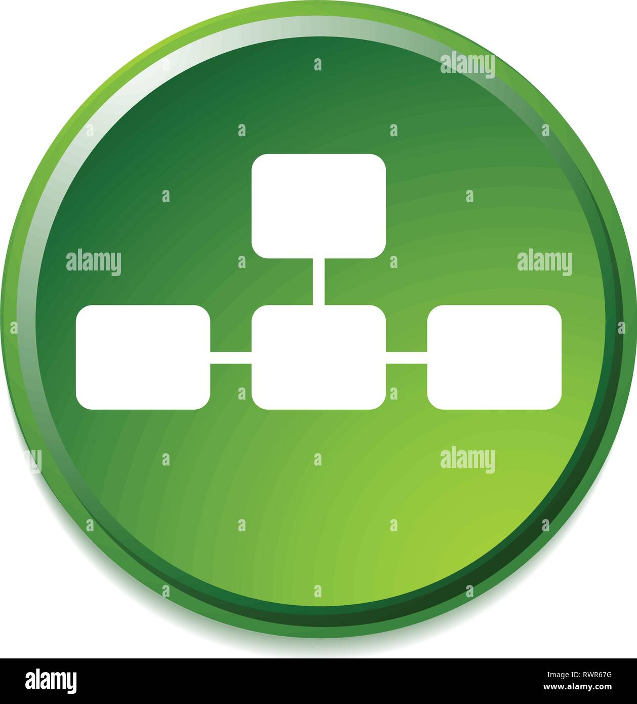 Topological, hierarchical diagram icon, Multilevel chart, graph Stock ...