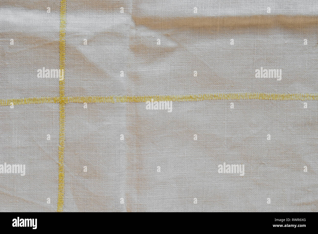 old weathered linen dish cloth background texture Stock Photo - Alamy