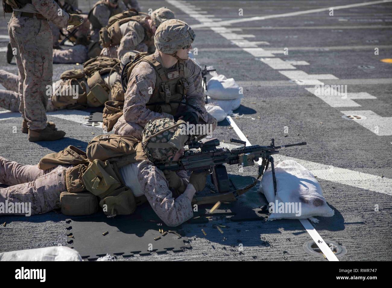 MEDITERRANEAN SEA, March 5, 2019 - U.S. Marines with the 22nd Marine ...