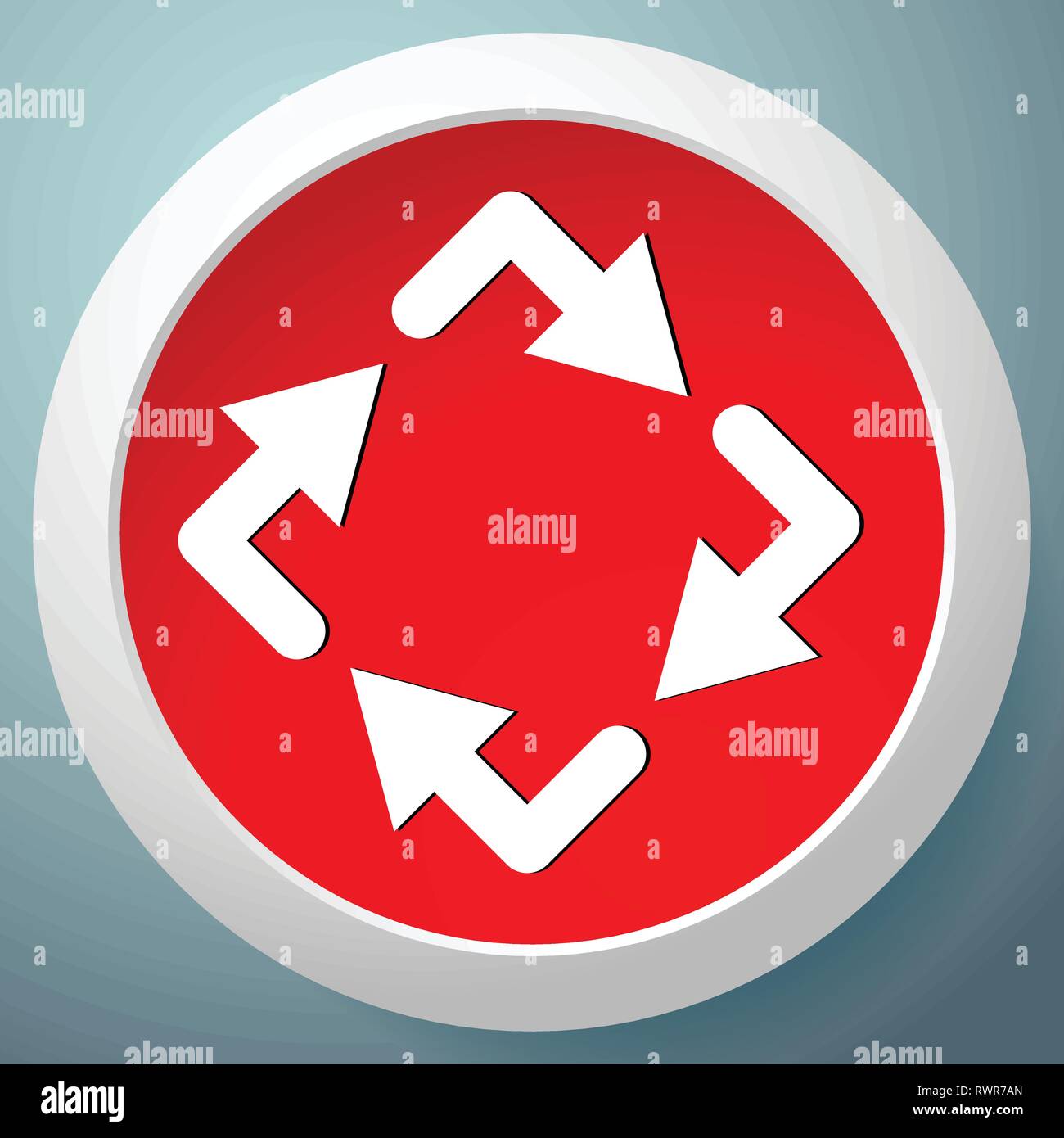 Circular arrows icon, Rotating arrows. Clockwise arrows Stock Vector Image & Art - Alamy