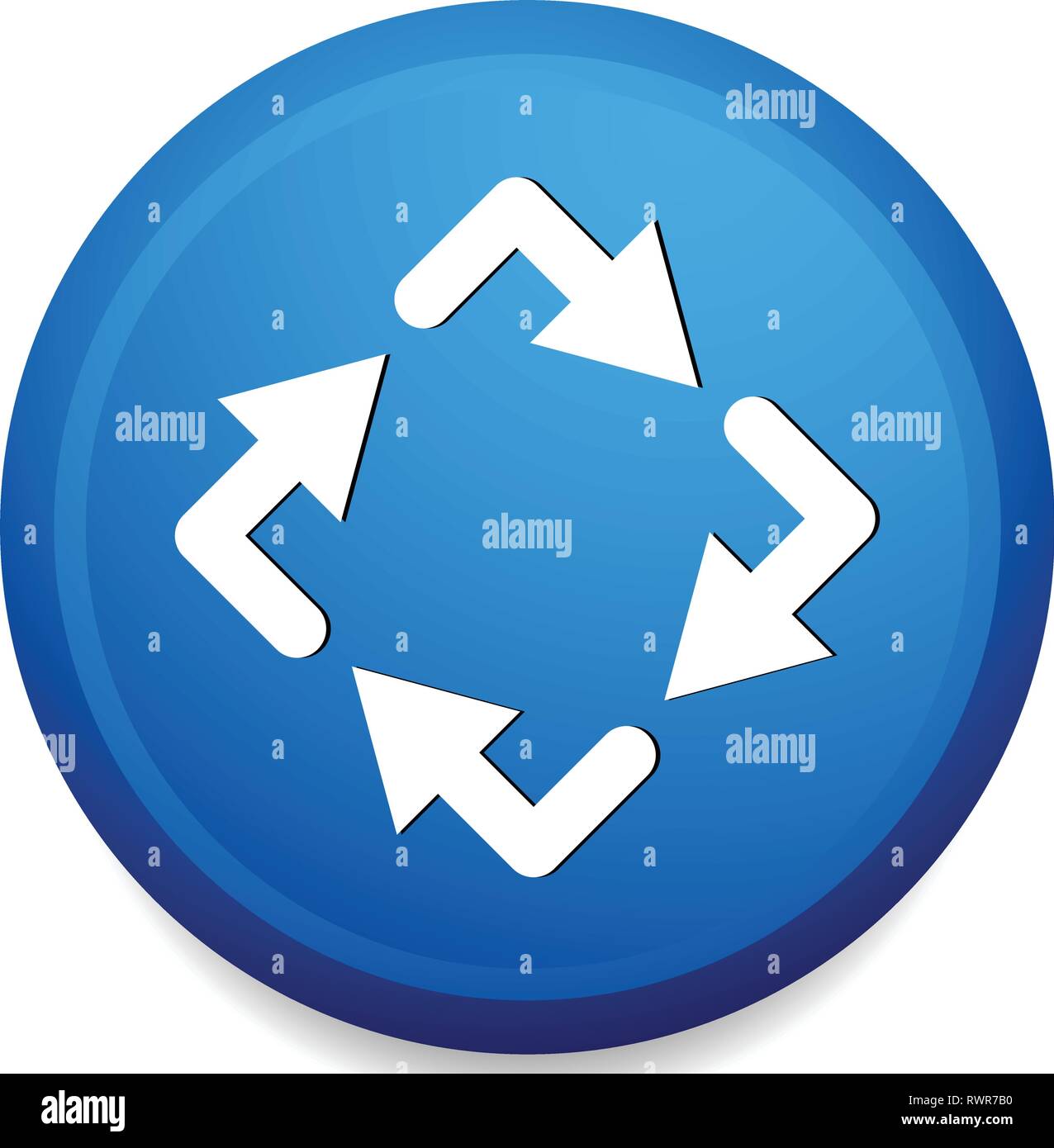 Circular arrows icon, Rotating arrows. Clockwise arrows Stock Vector Image & Art - Alamy