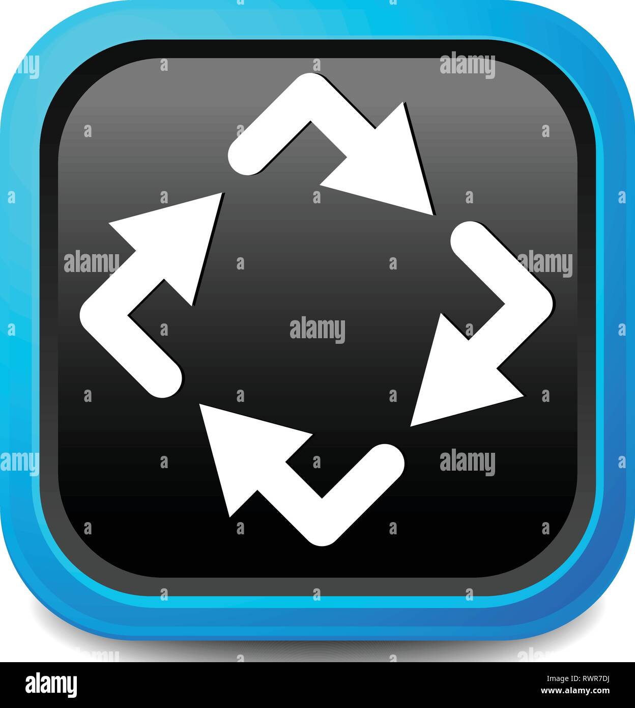 Circular arrows icon, Rotating arrows. Clockwise arrows Stock Vector ...