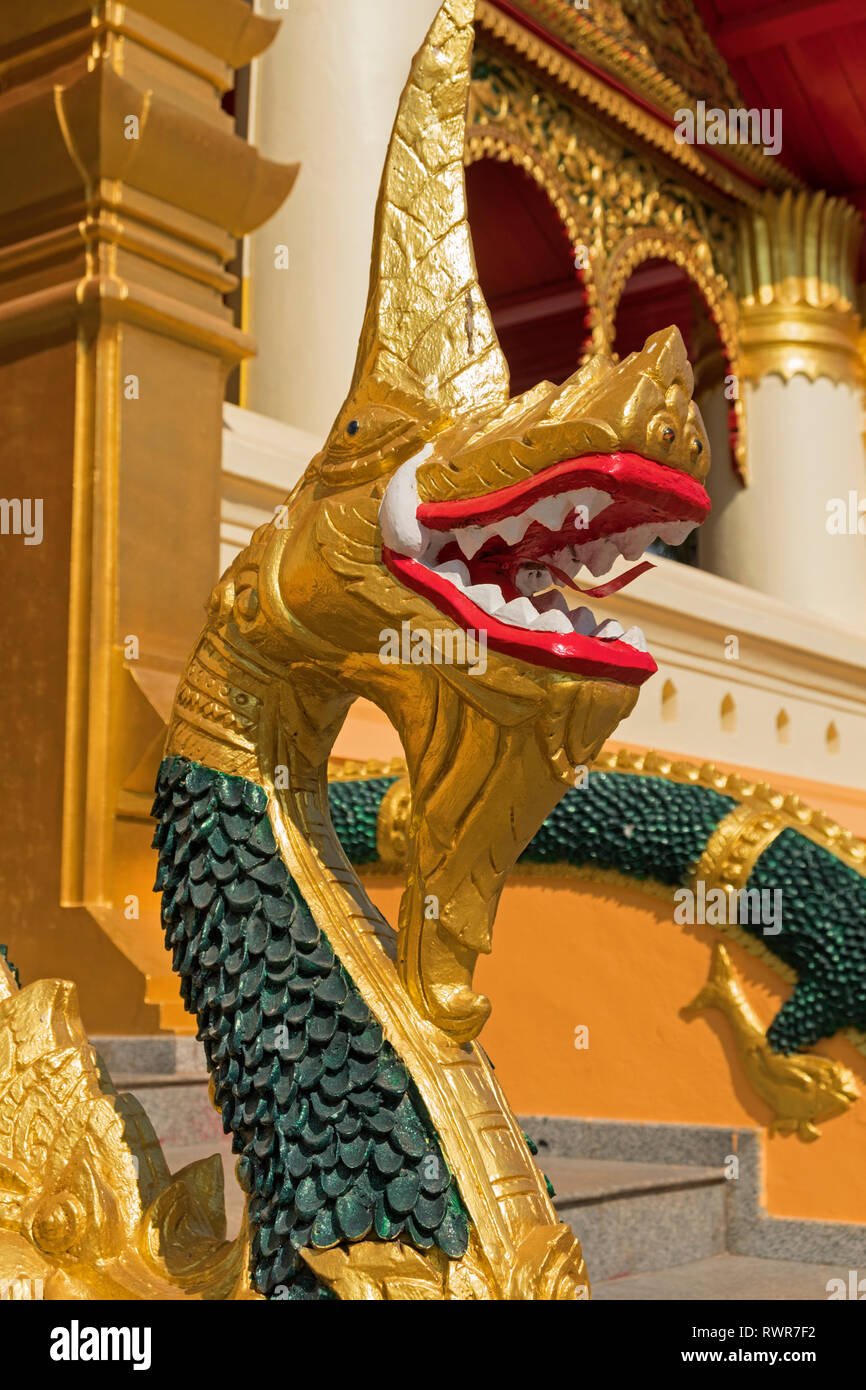 Phaya naga dragon Wat Ong Teu Vientiane Laos Stock Photo - Alamy