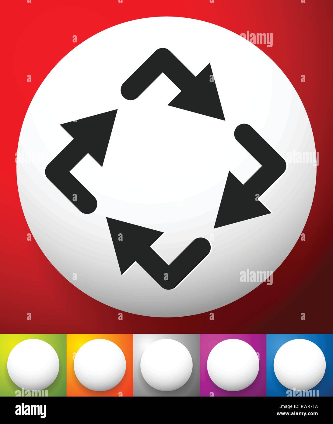 Circular arrows icon, Rotating arrows. Clockwise arrows Stock Vector ...