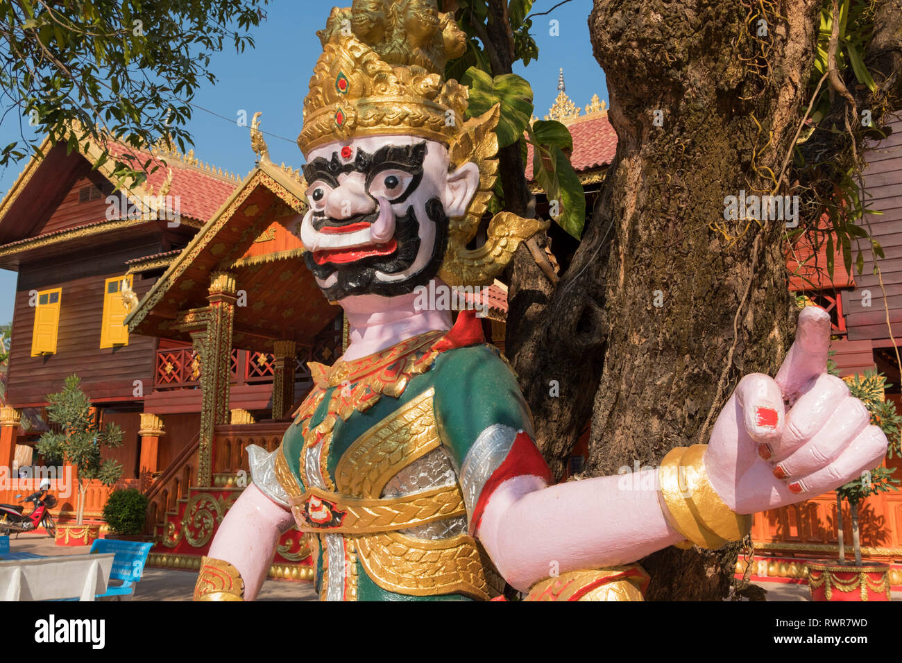 Wat Si Muang Vientiane Laos Stock Photo - Alamy