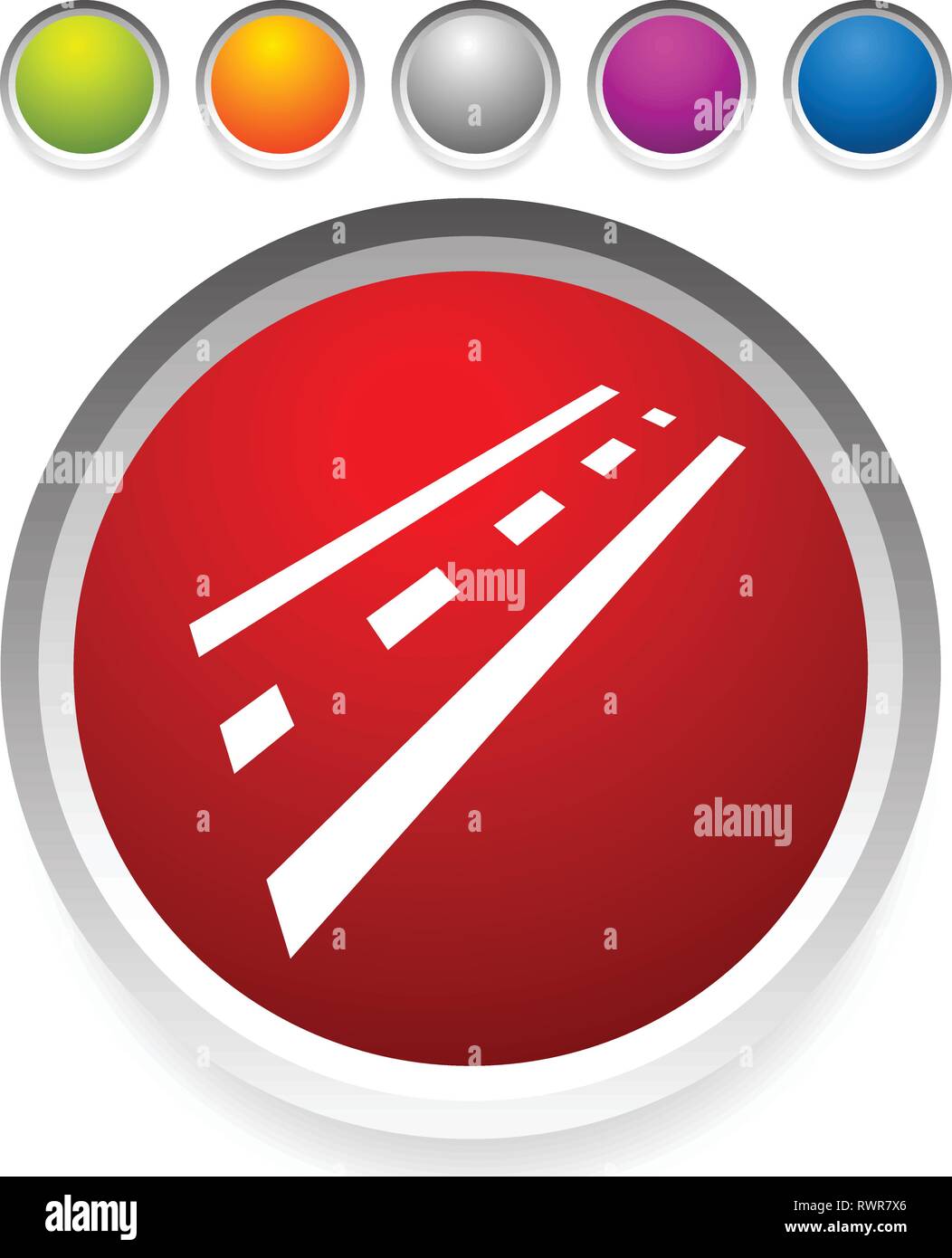 Two track lane Stock Vector Images - Alamy