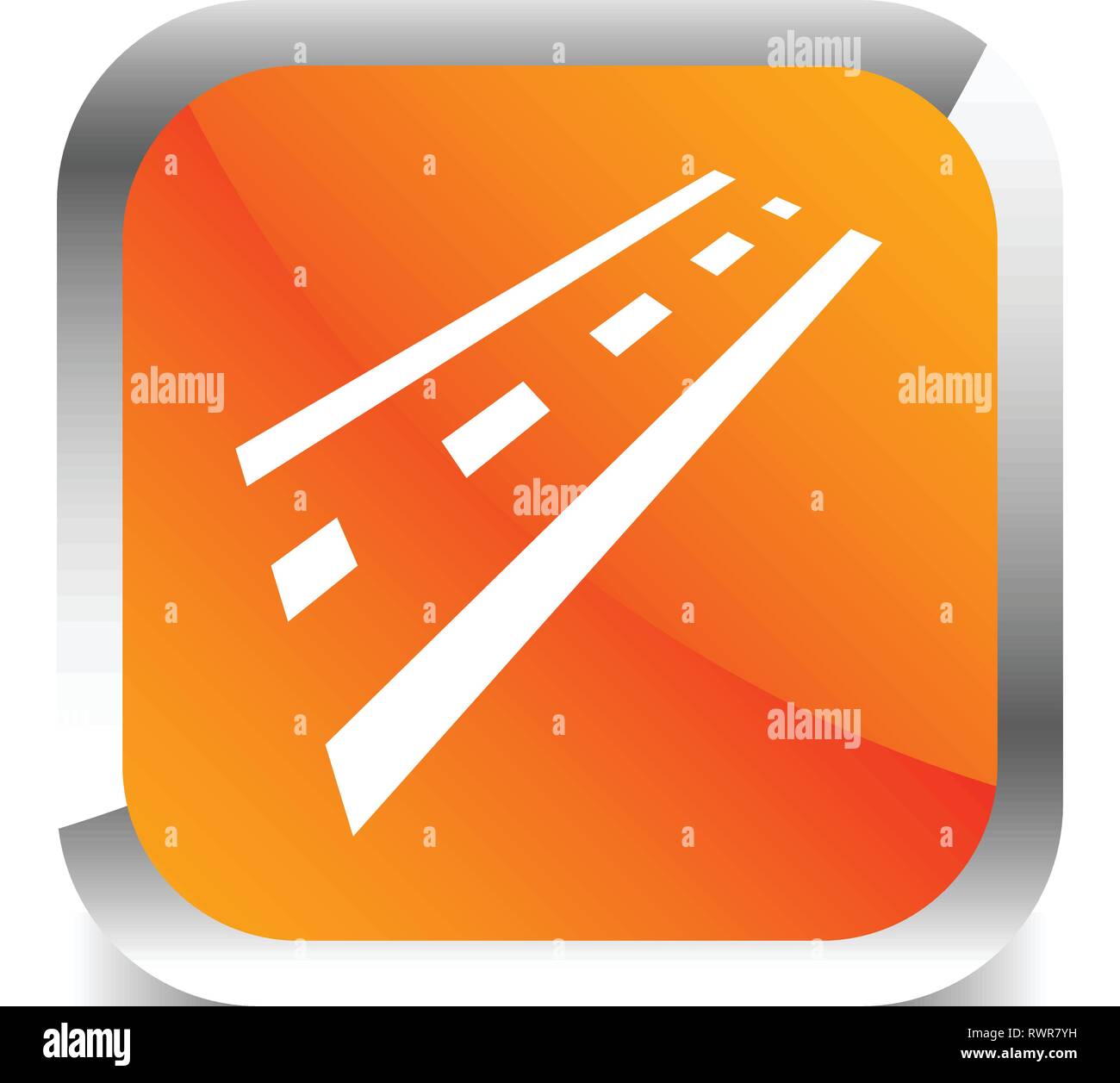 Two lane straight trail Stock Vector Images - Alamy