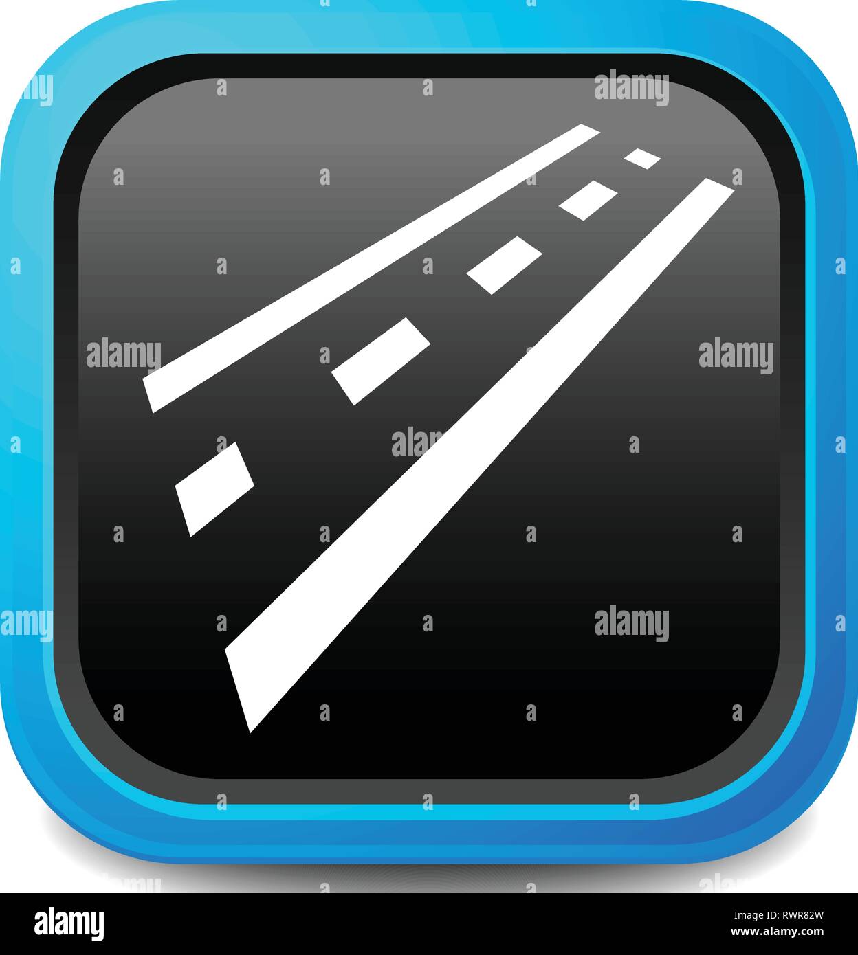 Two track lane Stock Vector Images - Alamy