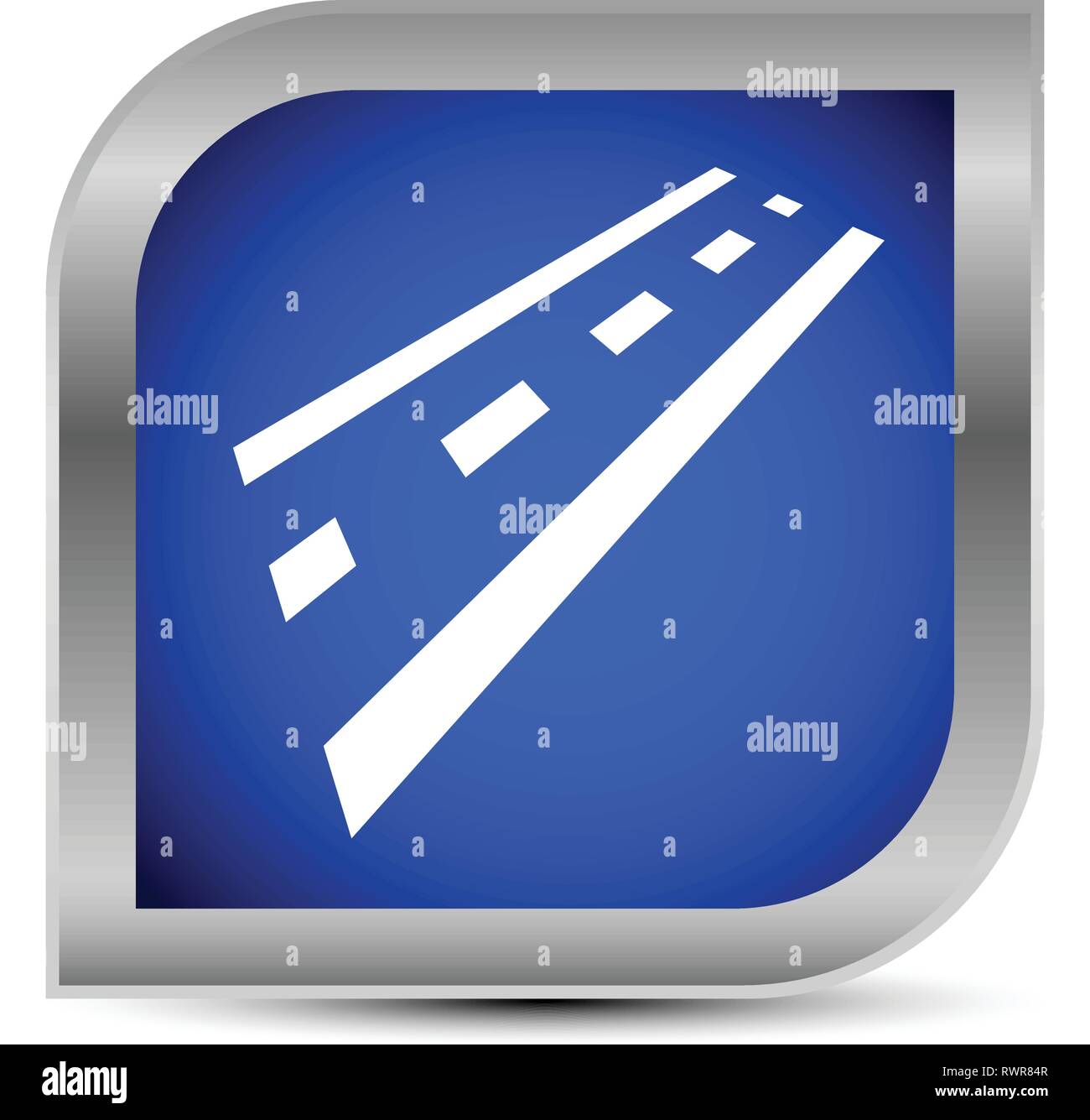Motorway straight road perspective Stock Vector Images - Alamy