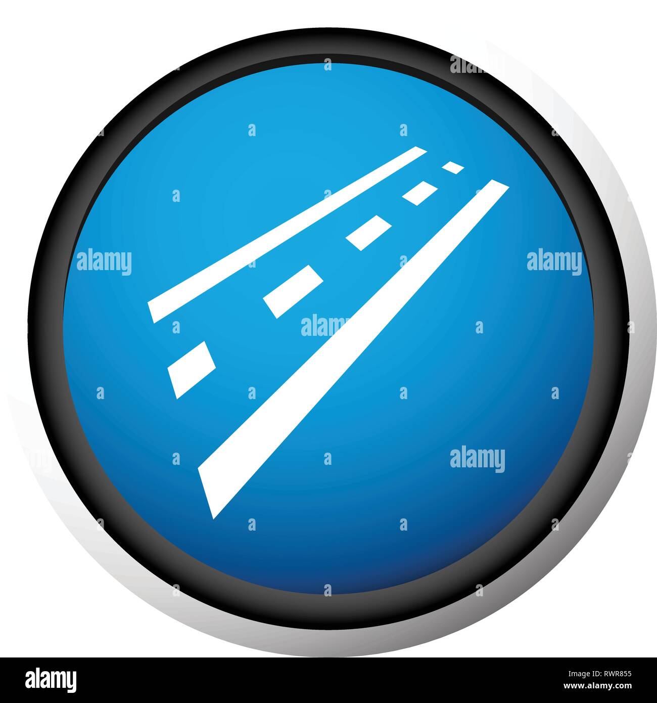 Two track lane Stock Vector Images - Alamy