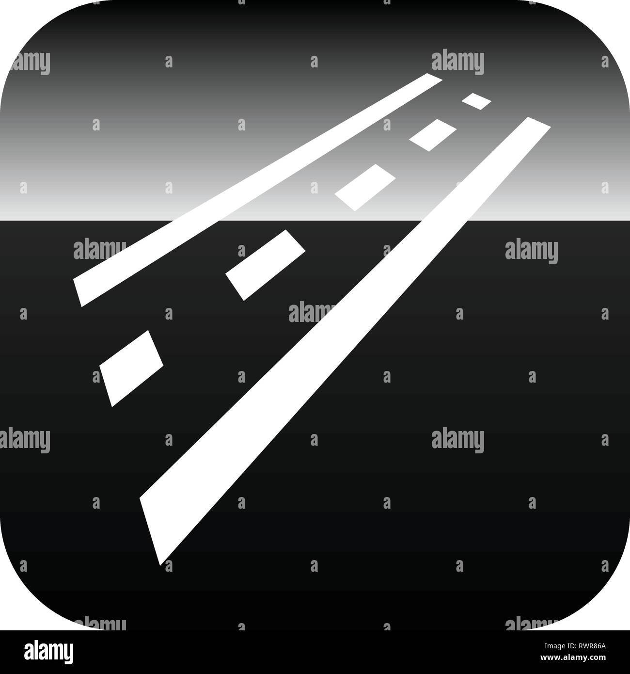 Two track lane Stock Vector Images - Alamy