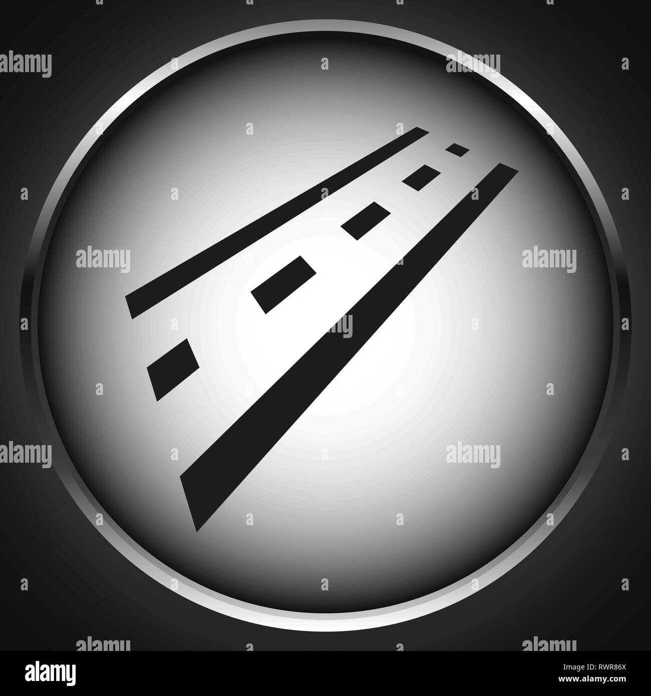 Two track lane Stock Vector Images - Alamy