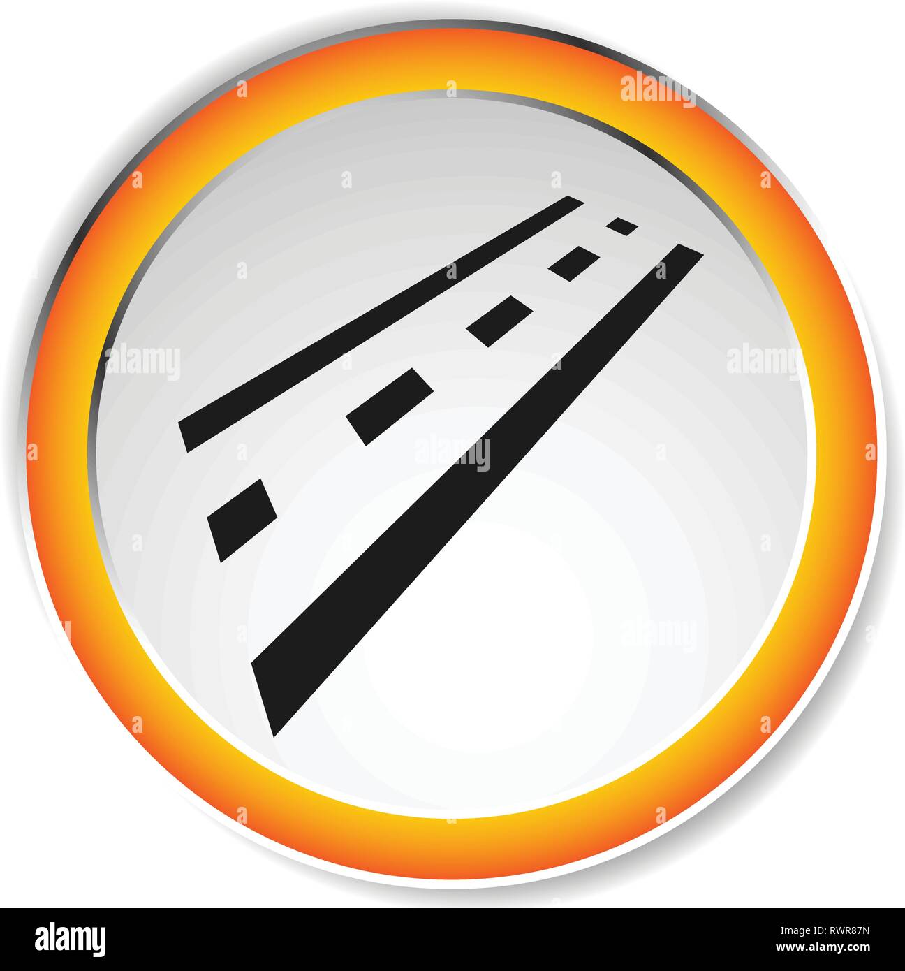Two track lane Stock Vector Images - Alamy