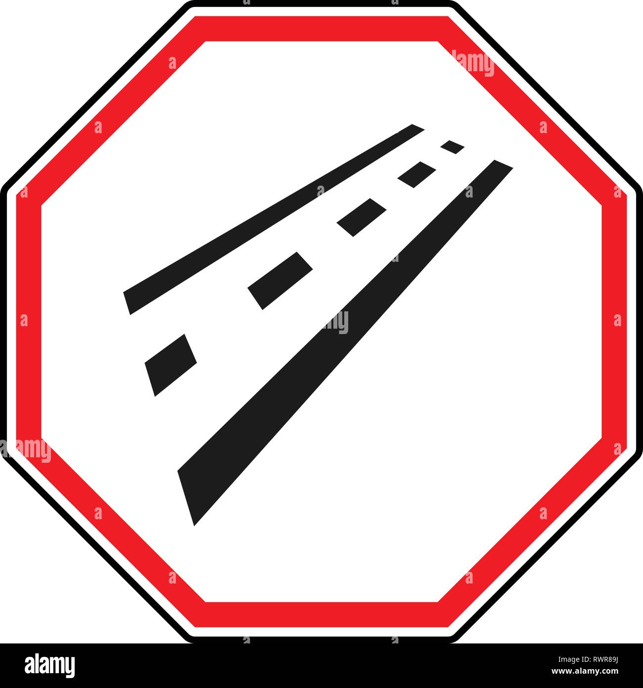 Two track lane Stock Vector Images - Alamy