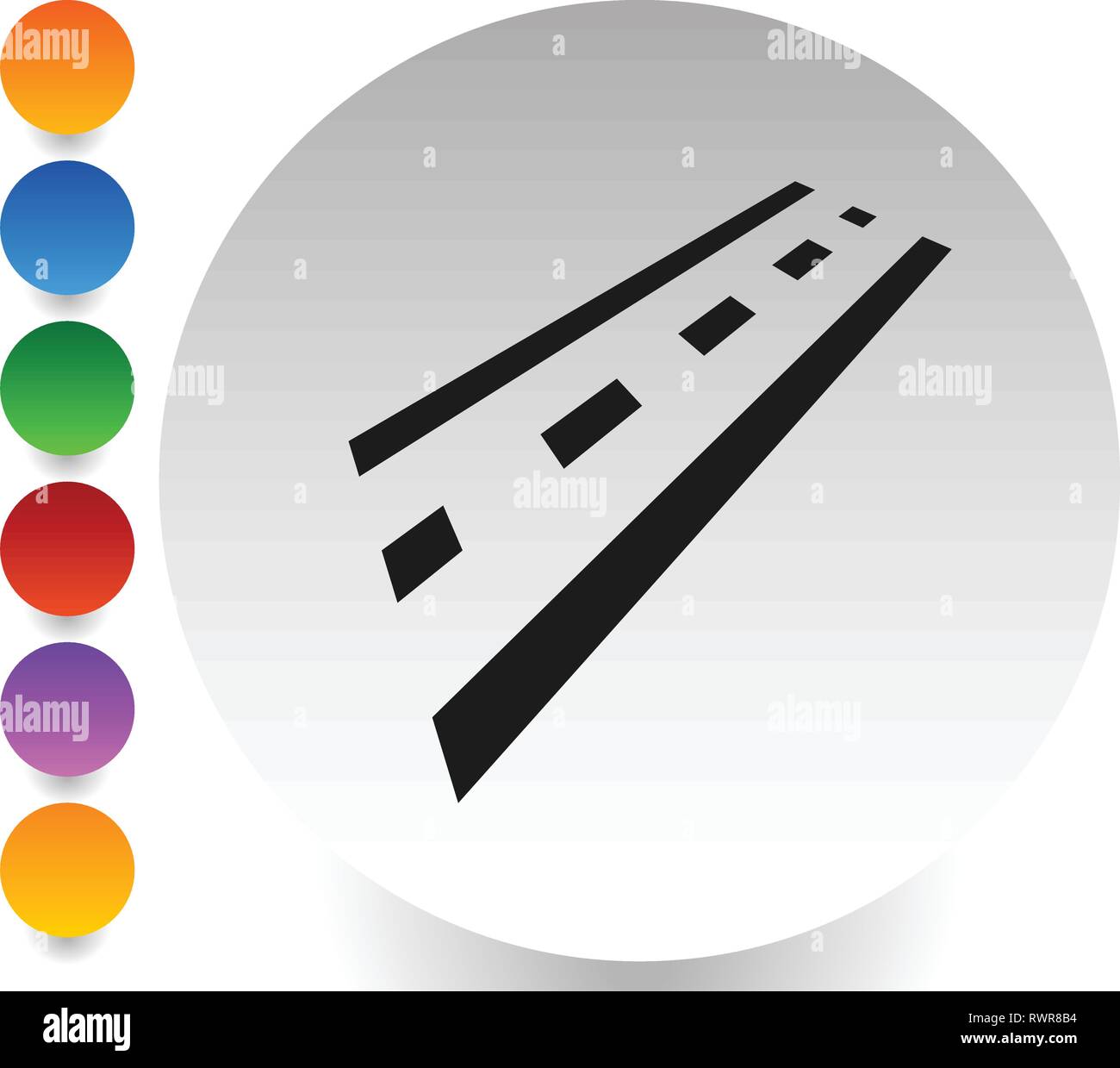 2 lane motorway Stock Vector Images - Alamy