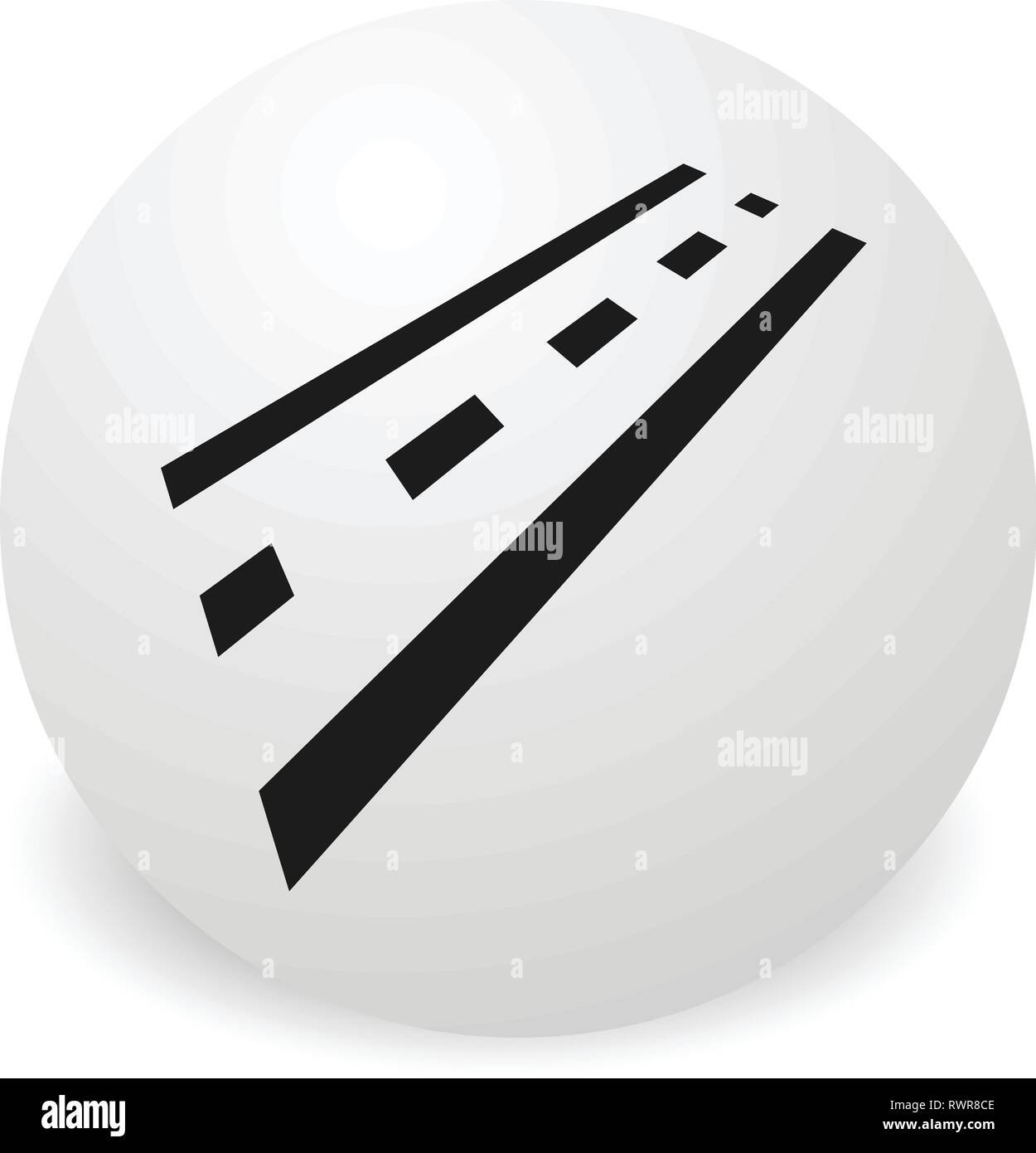 Two track lane Stock Vector Images - Alamy