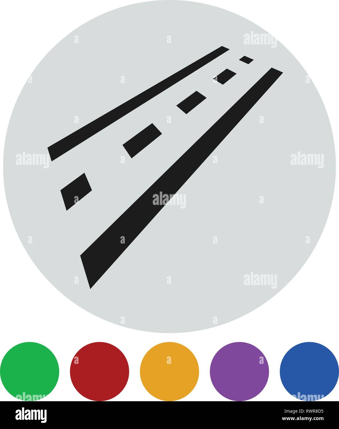 Two track lane Stock Vector Images - Alamy