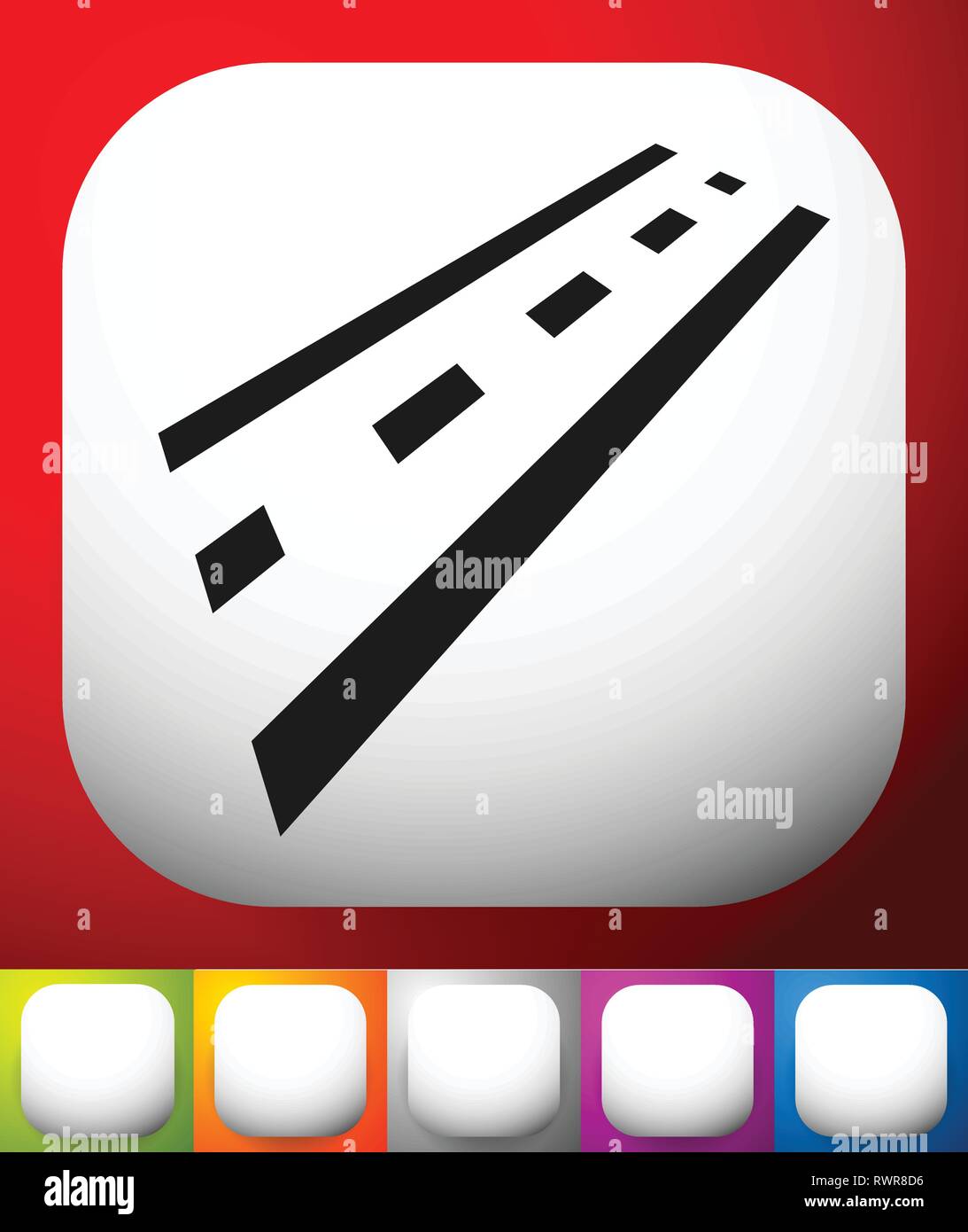 Two track lane Stock Vector Images - Alamy