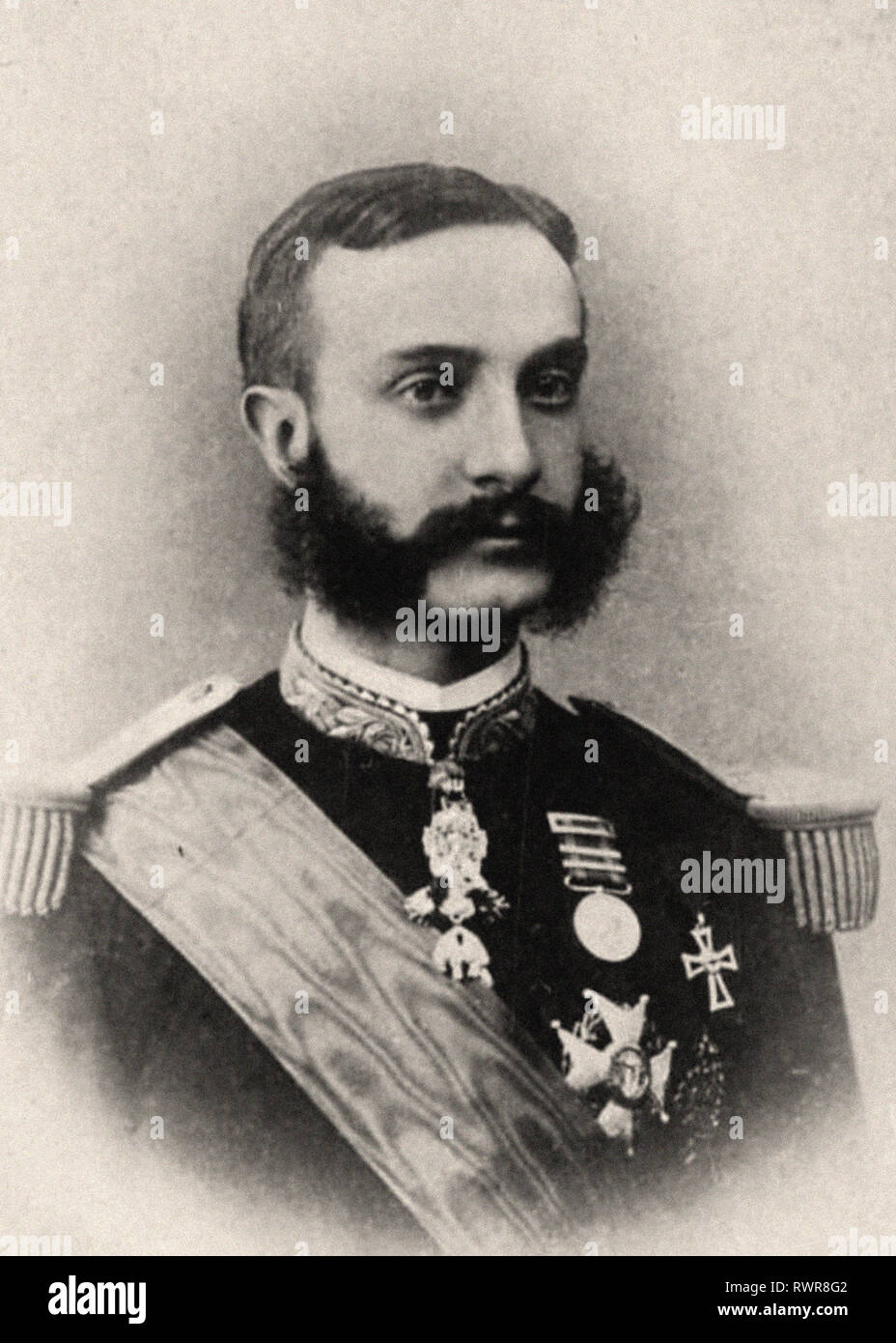 Photographic portrait of Alphonse XII, roi d'Espagne Stock Photo - Alamy