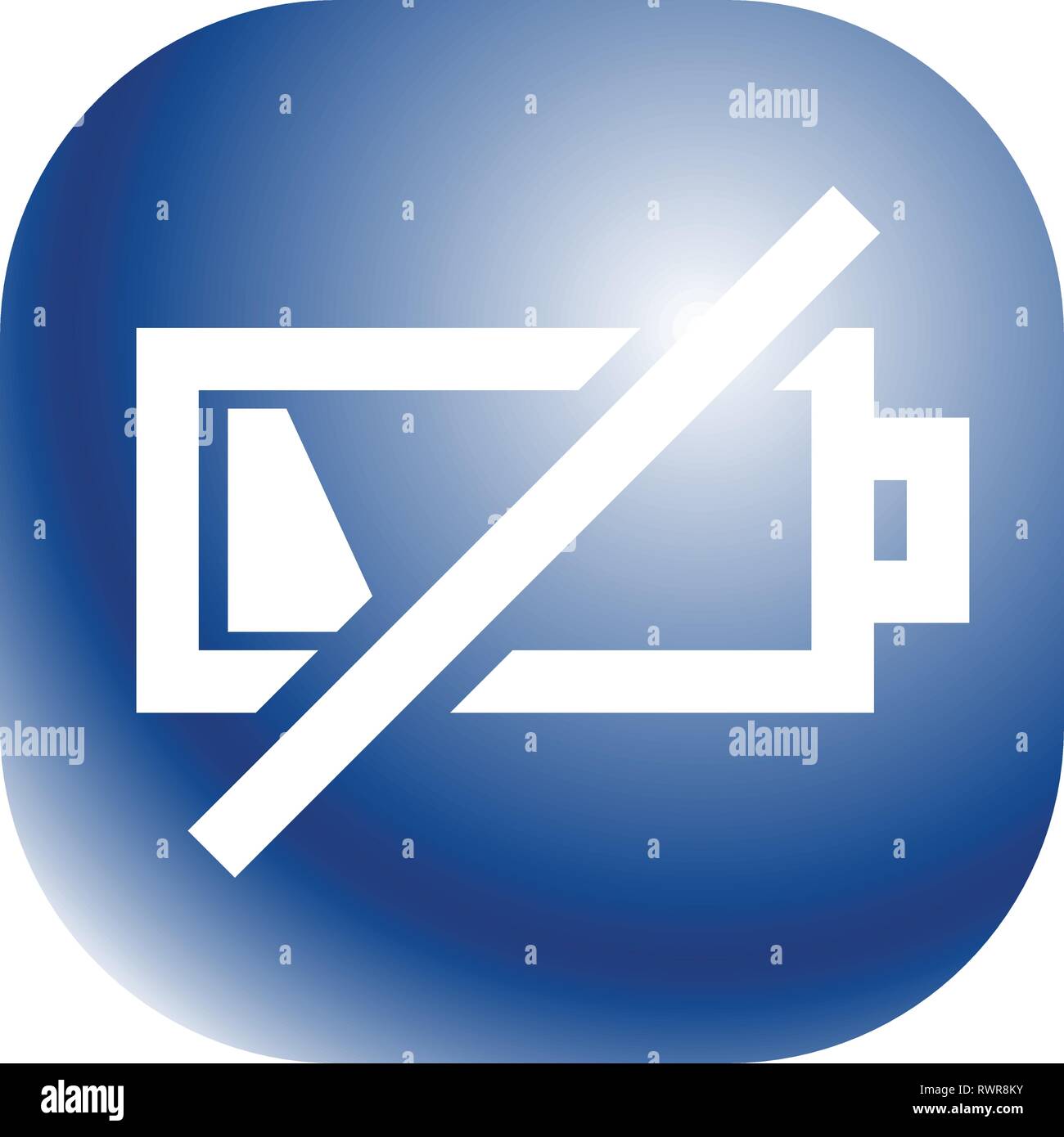 Icon with low battery symbol, Battery level indicator Stock Vector ...