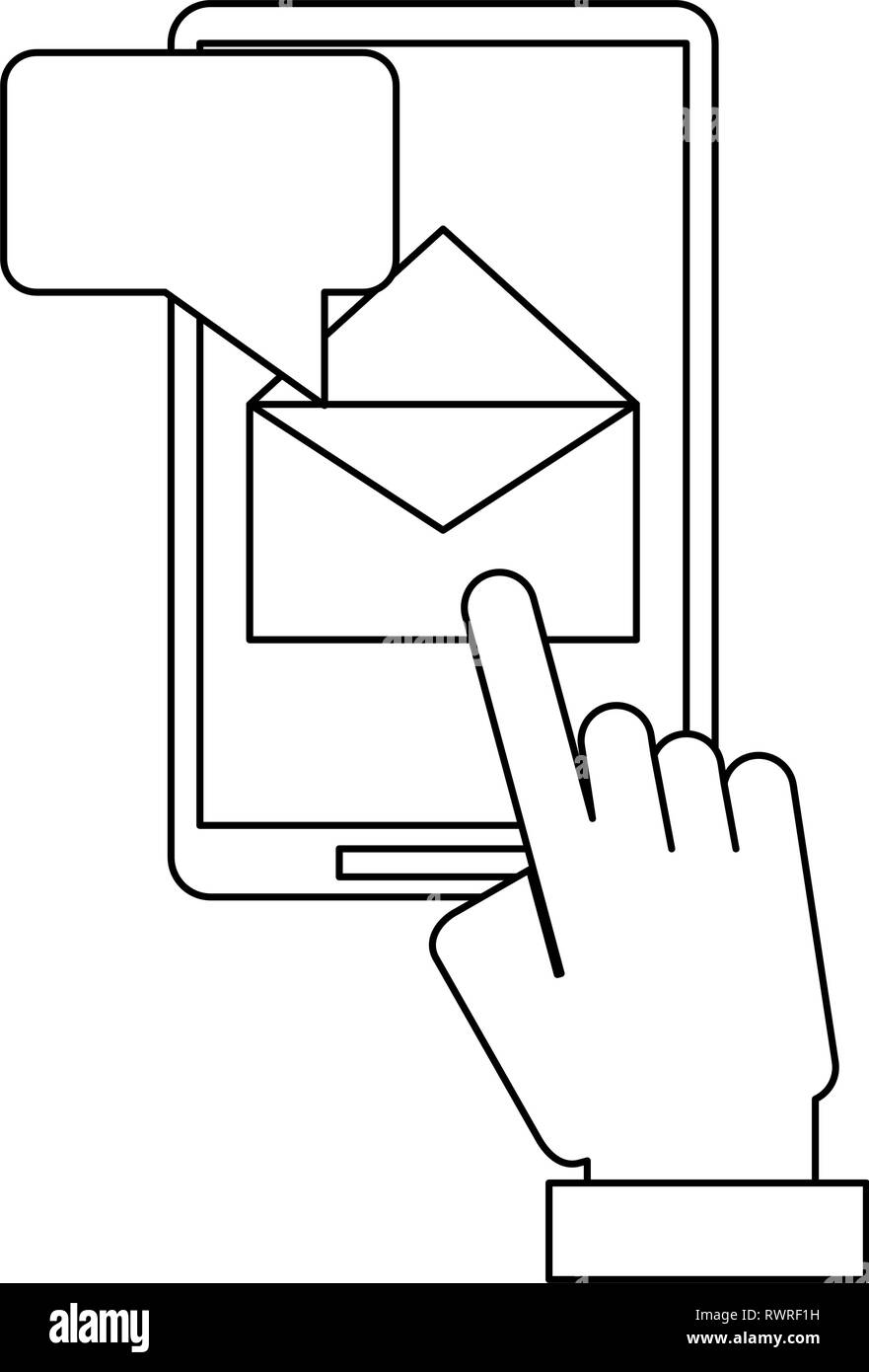 Sending email Black and White Stock Photos & Images - Alamy