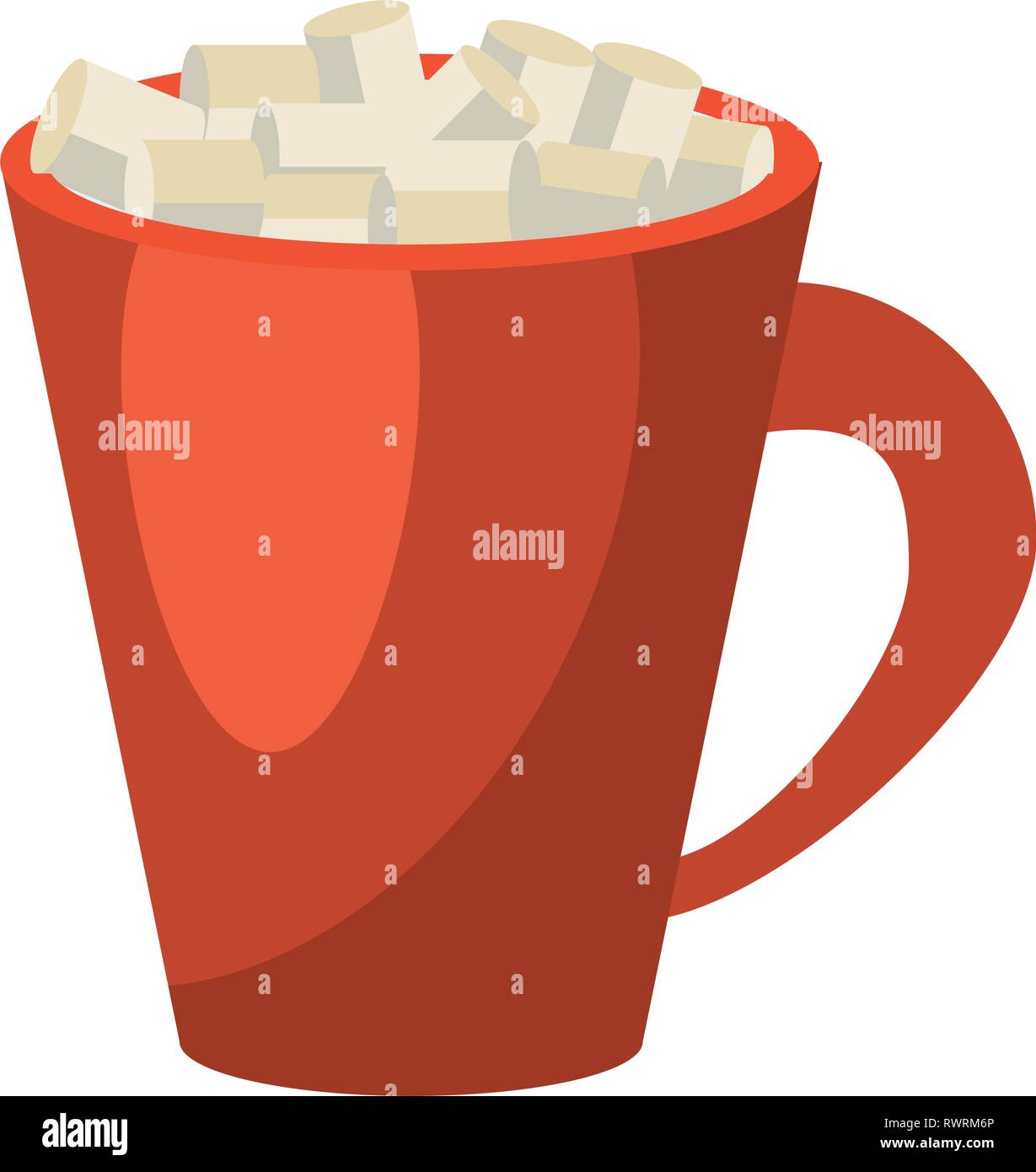 Sugar cubes in mug isolated Stock Vector Image & Art - Alamy