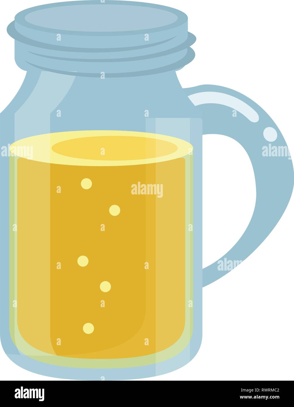 Mason jar juice cartoon isolated Stock Vector Image & Art - Alamy