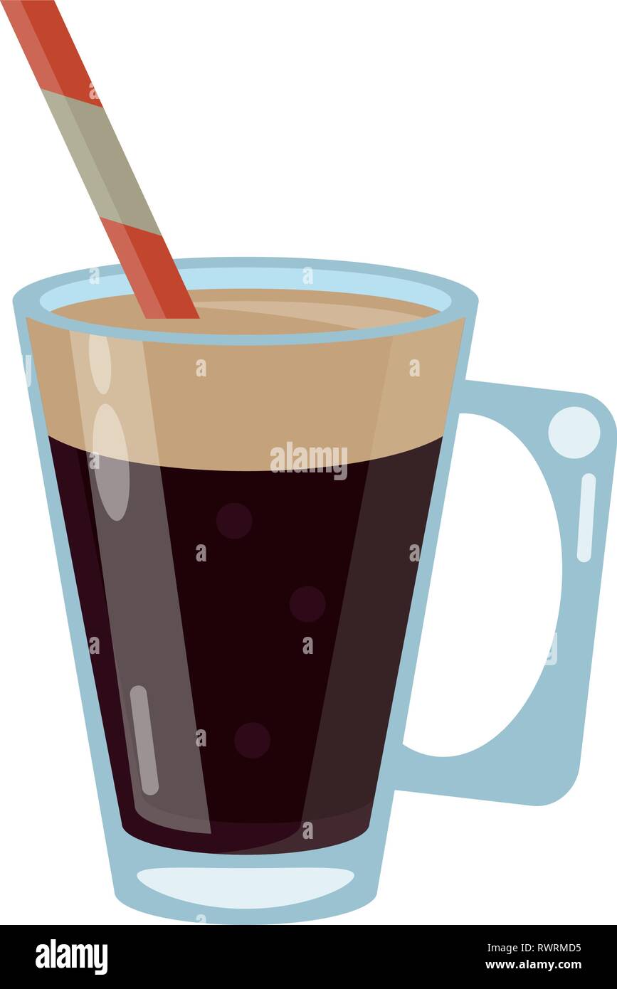 Coffee cup with straw Stock Vector Image & Art - Alamy