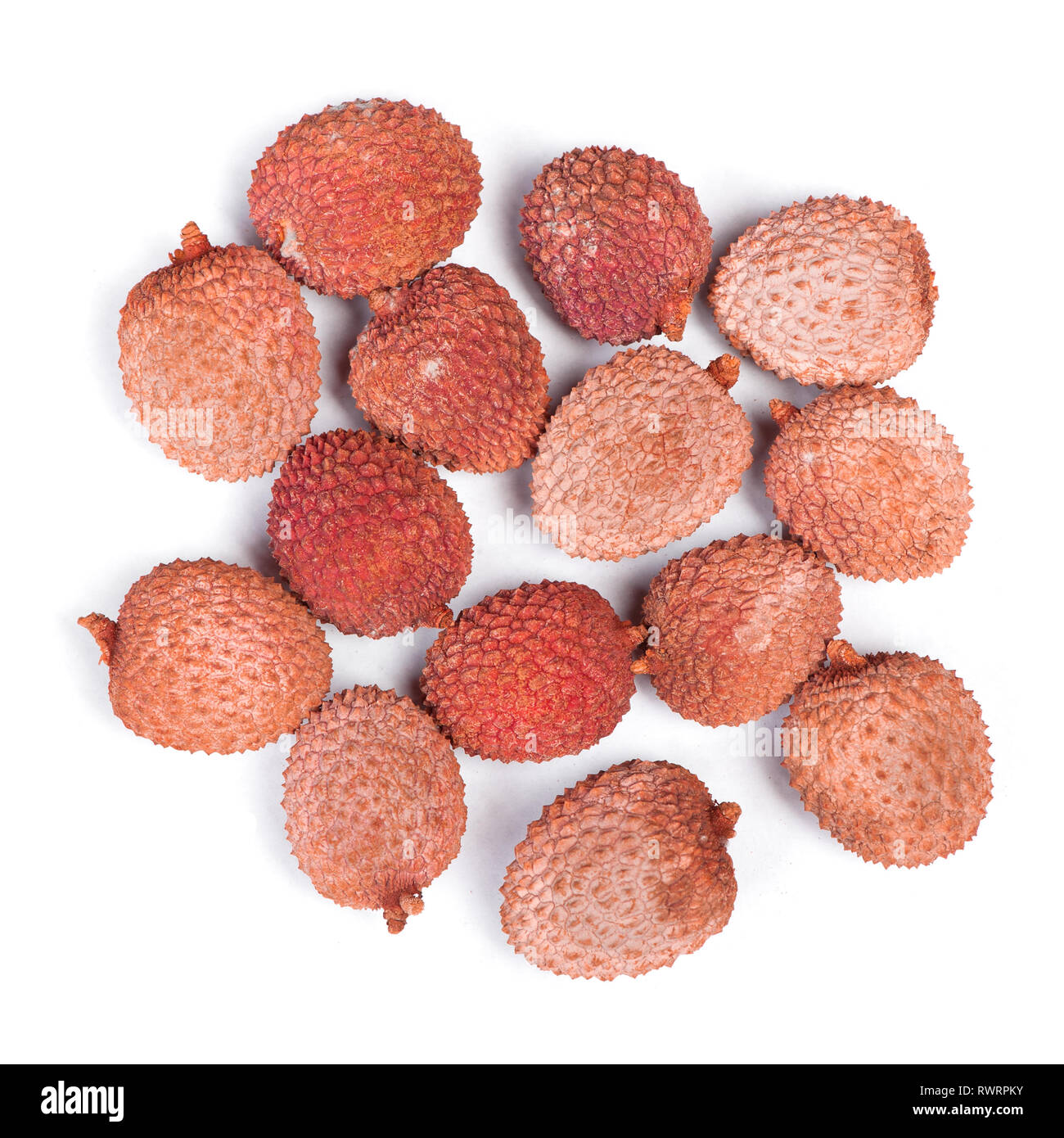 Exotic lychee fruit isolated on white background Stock Photo - Alamy