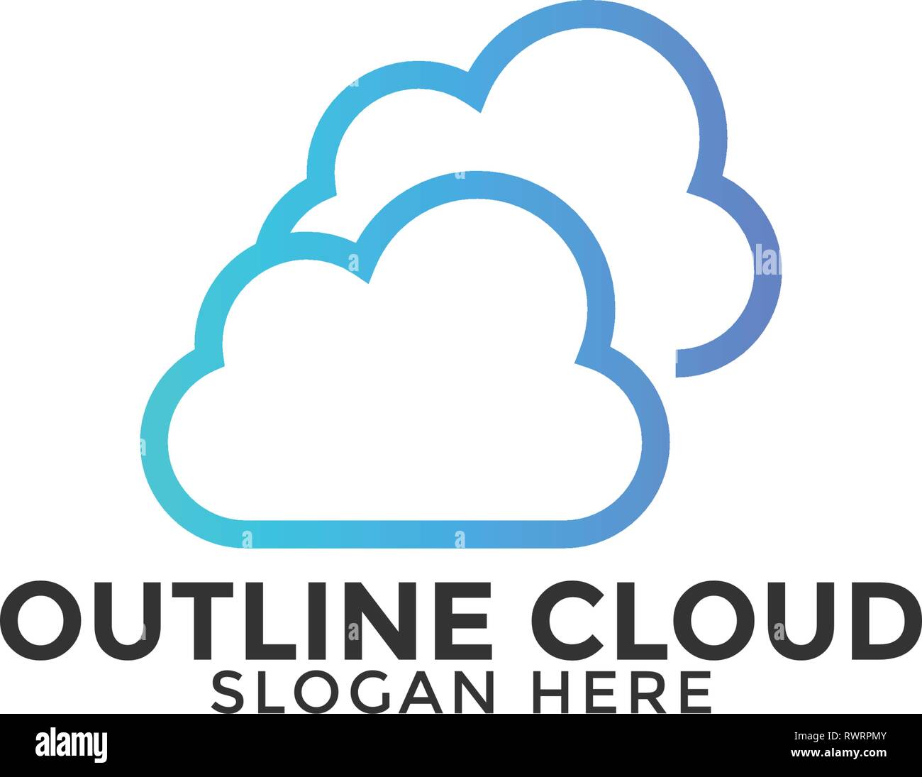 Cloud logo design template vector isolated Stock Vector Image & Art - Alamy