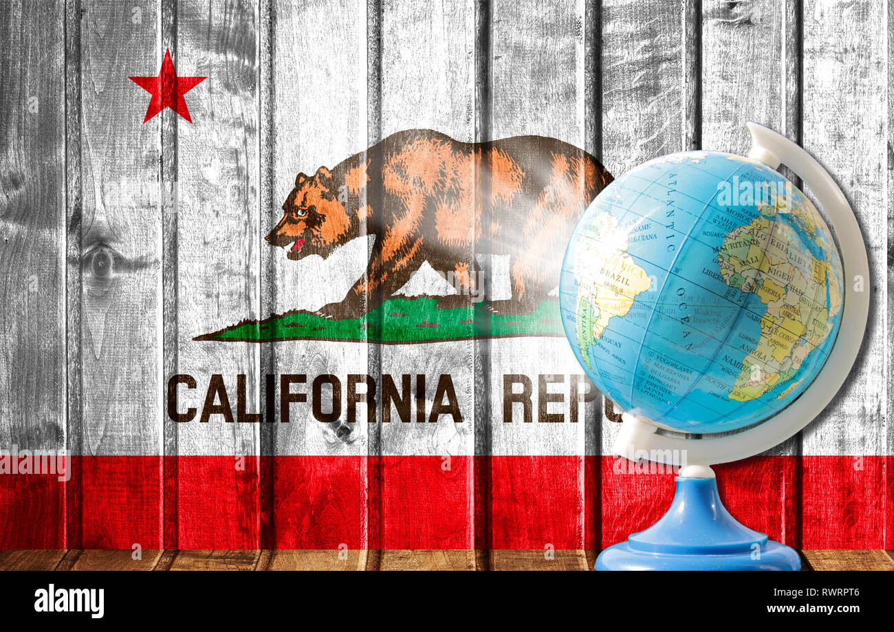 California map state flag hi-res stock photography and images - Alamy