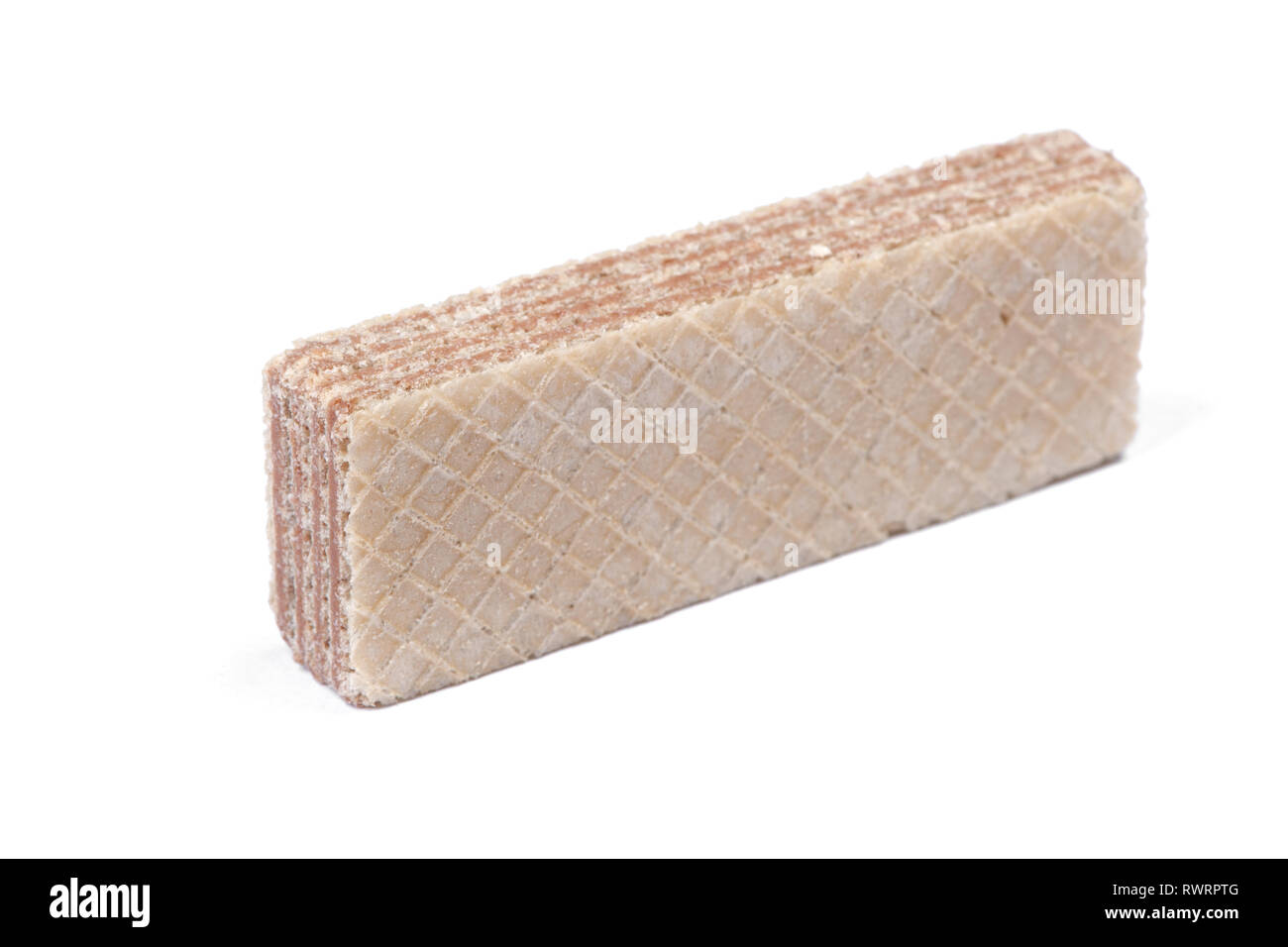 Four rectangle shape wafer biscuits isolated on white background Stock ...