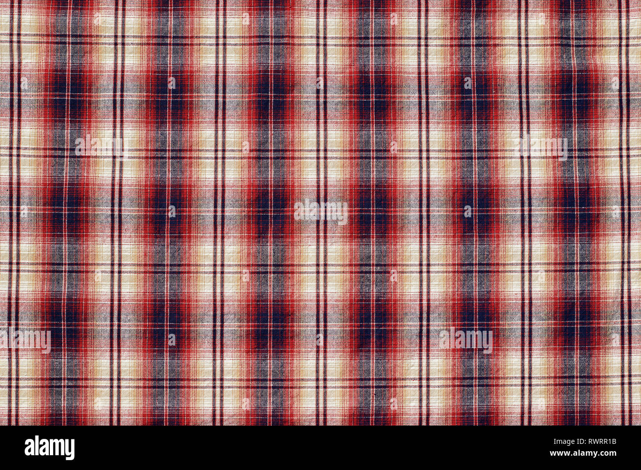 checkered fabric close up for texture or background Stock Photo - Alamy