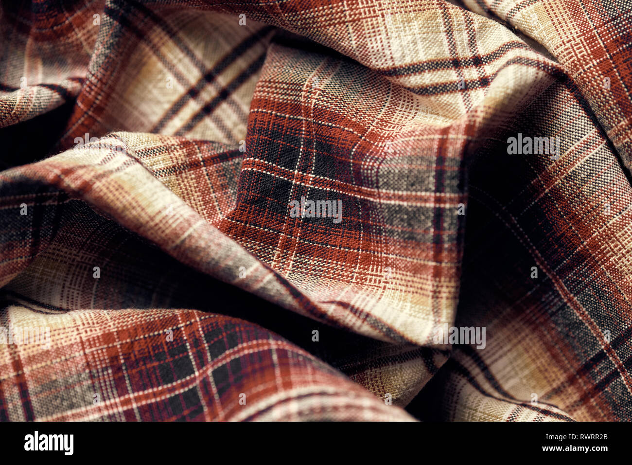 checkered fabric close up for texture or background Stock Photo - Alamy