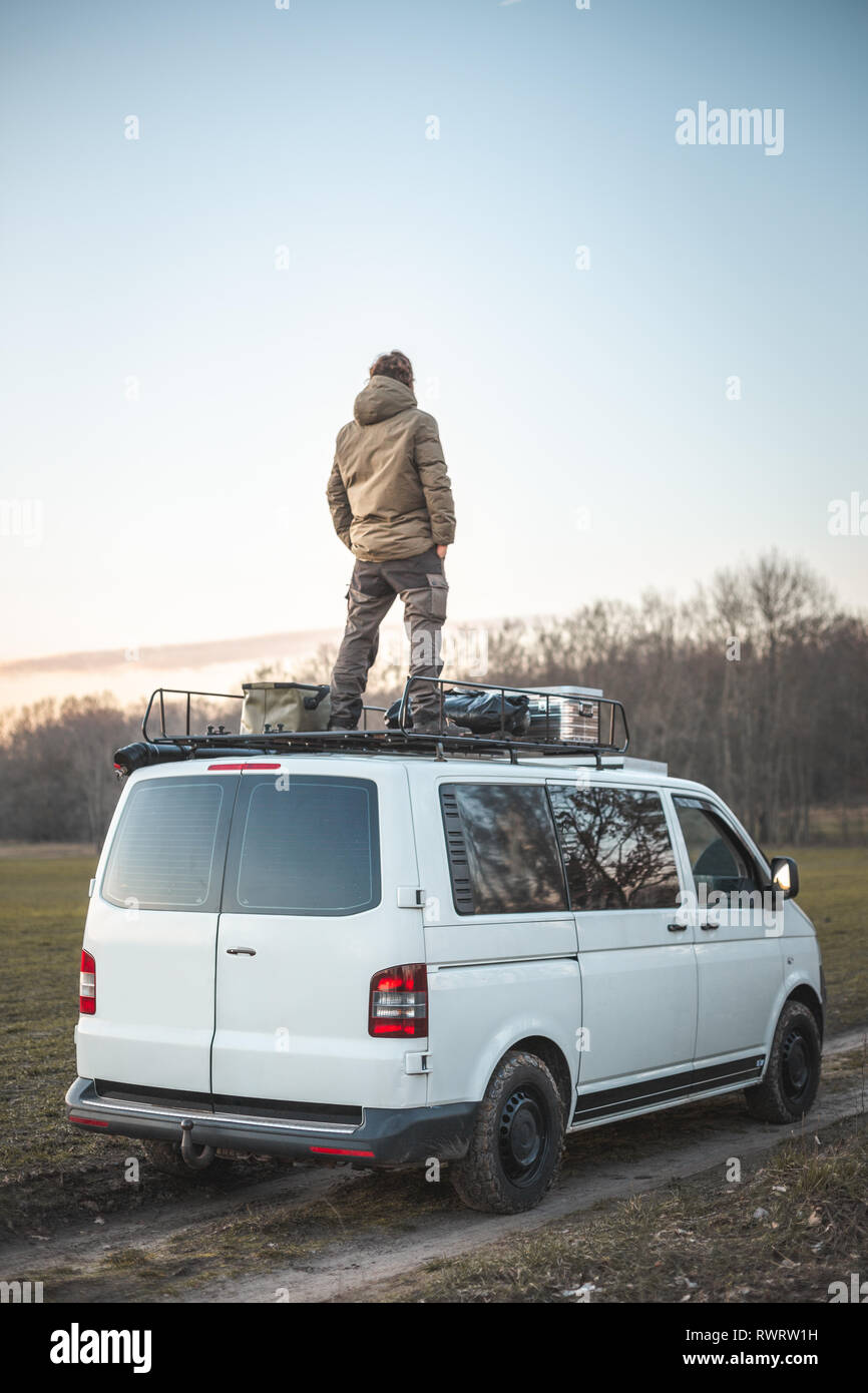 Camper van roof rack hi-res stock photography and images - Alamy