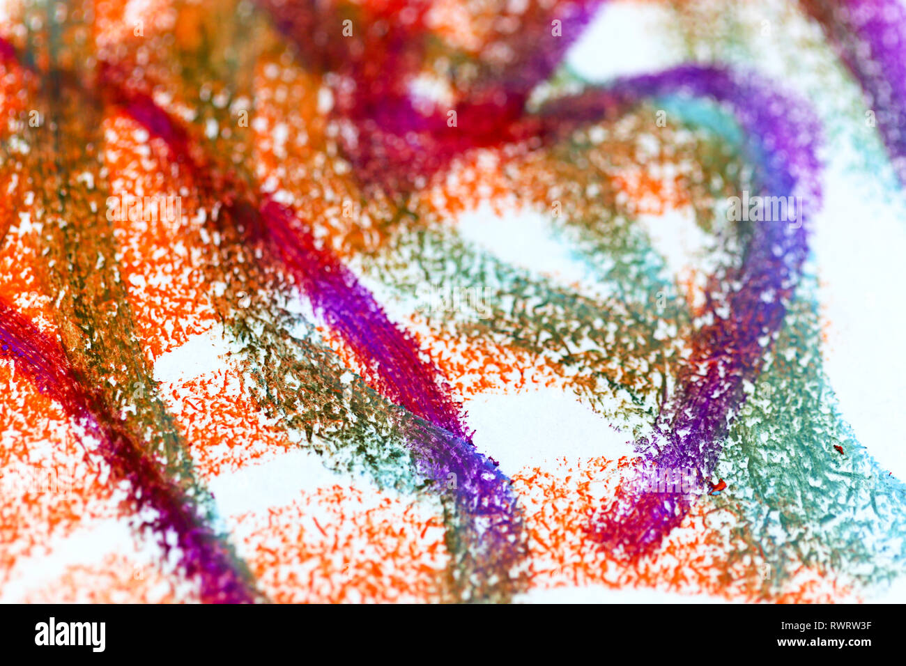 Pastel crayons and drawings Stock Photo - Alamy