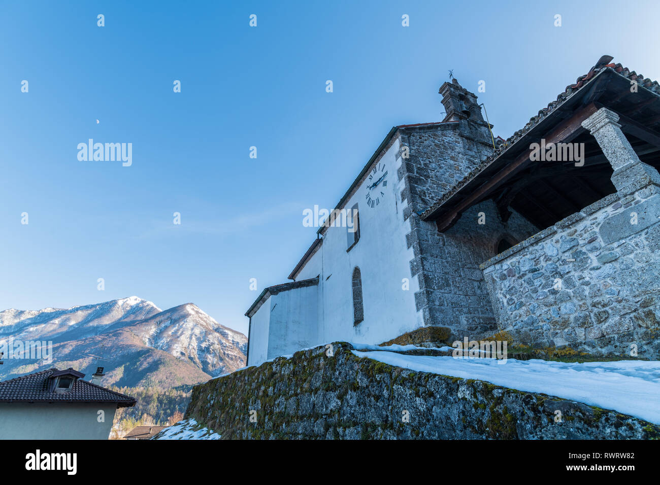 Church of San Martino. National Monument, Socchieve, Carnia. Italy ...