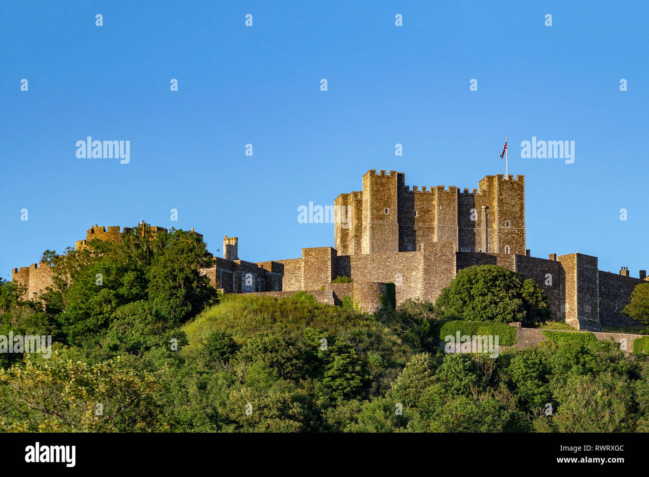 DOVER, UK – Jun 30, 2018: Dover Castle in Dover, Kent. Medieval ...