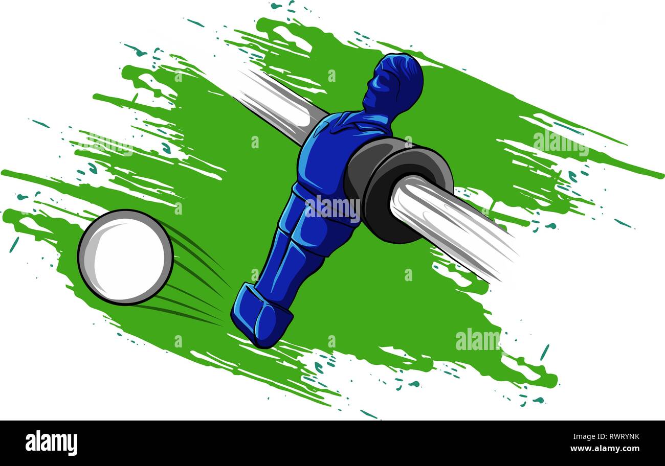 Football table soccer game Stock Vector Images - Alamy