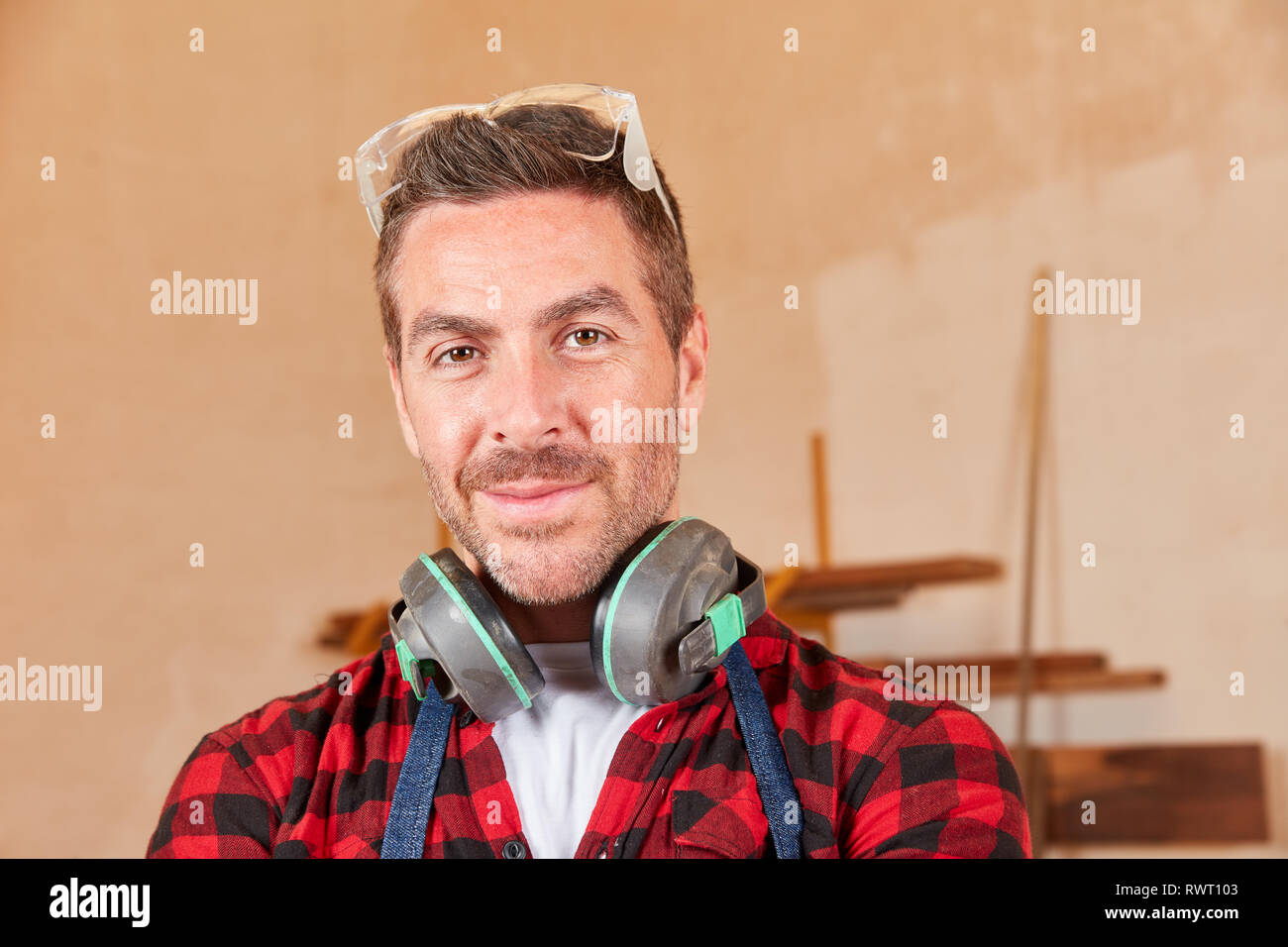 Portrait hearing protection hi-res stock photography and images - Alamy